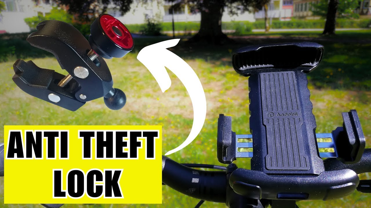 Best Bike Phone Holder 2023 - Andobil ANTI THEFT Bike Phone Mount - YouTube