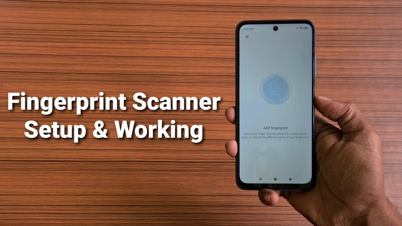 Redmi Note 10T 5G Fingerprint Scanner Setup & Working - YouTube