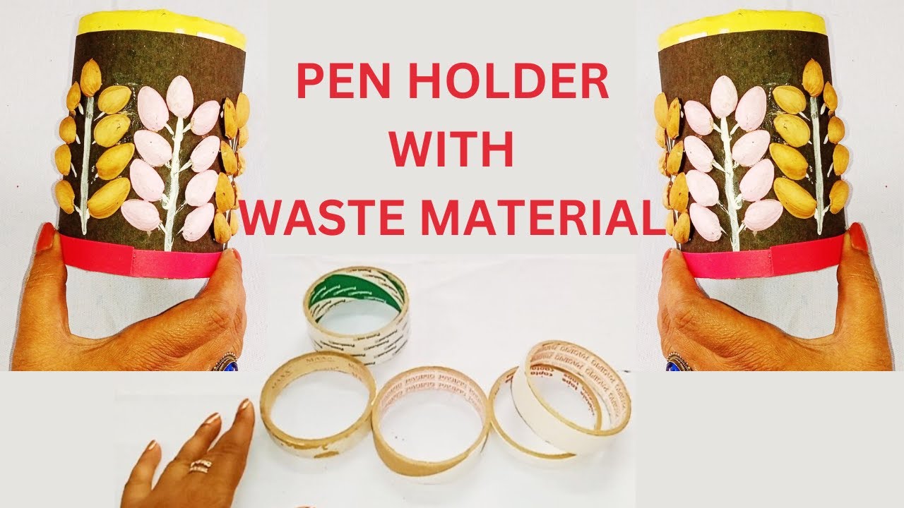 How can we make Pen Holder with Recycled Materials || How to Make Pen ...