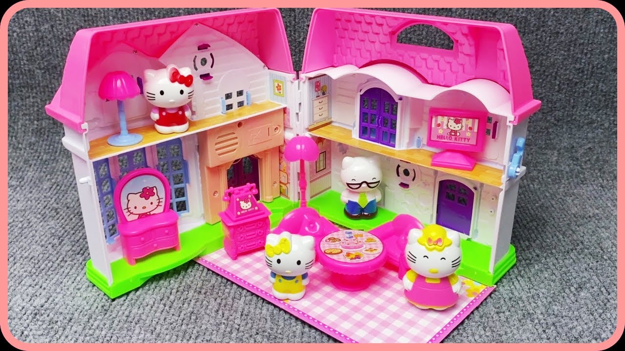 8 Minutes Satisfying with Unboxing Hello Kitty Funny Household Playset ...
