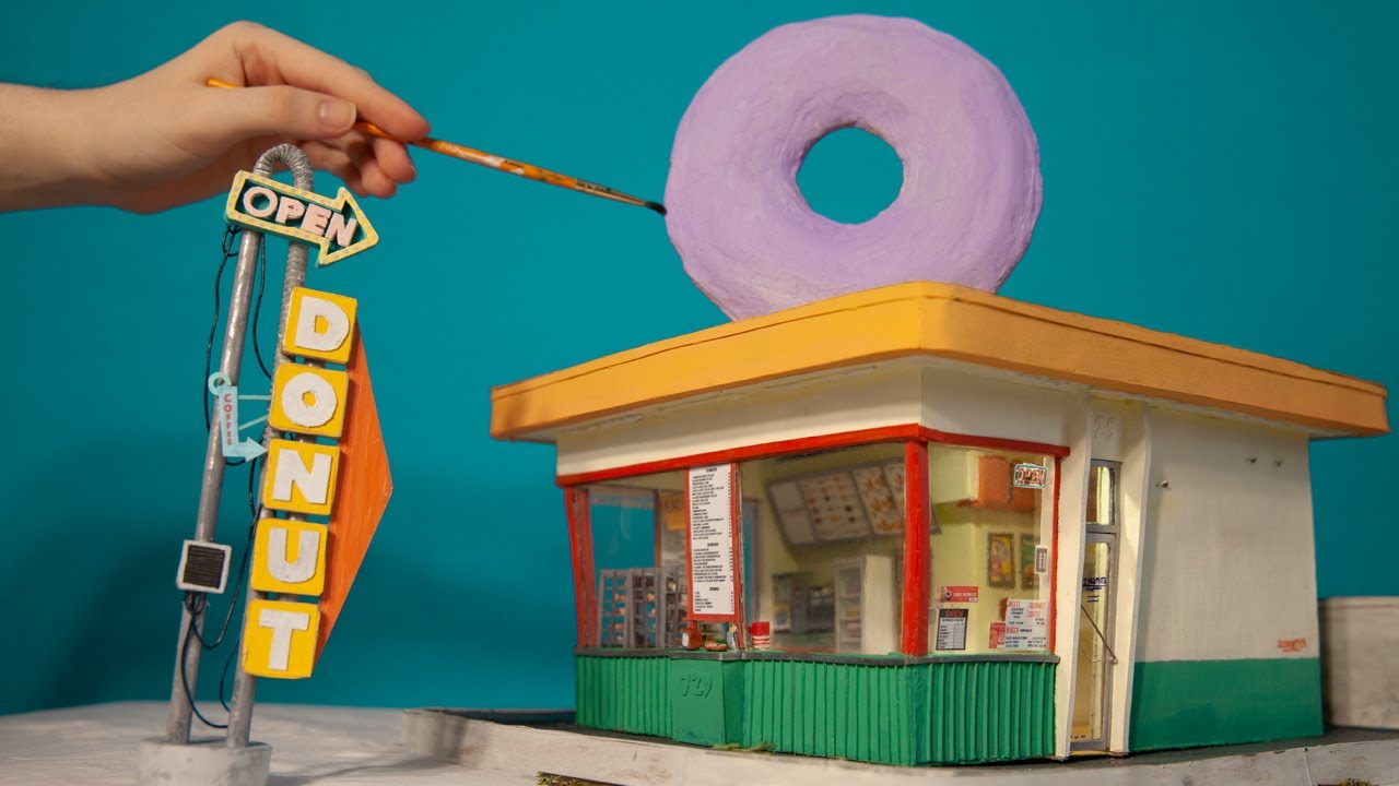 DIY Miniature BTS Dynamite Donut Shop - YouTube