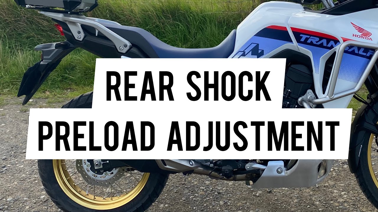 Rear Shock Preload Adjustment On A Honda Transalp XL 750 - YouTube