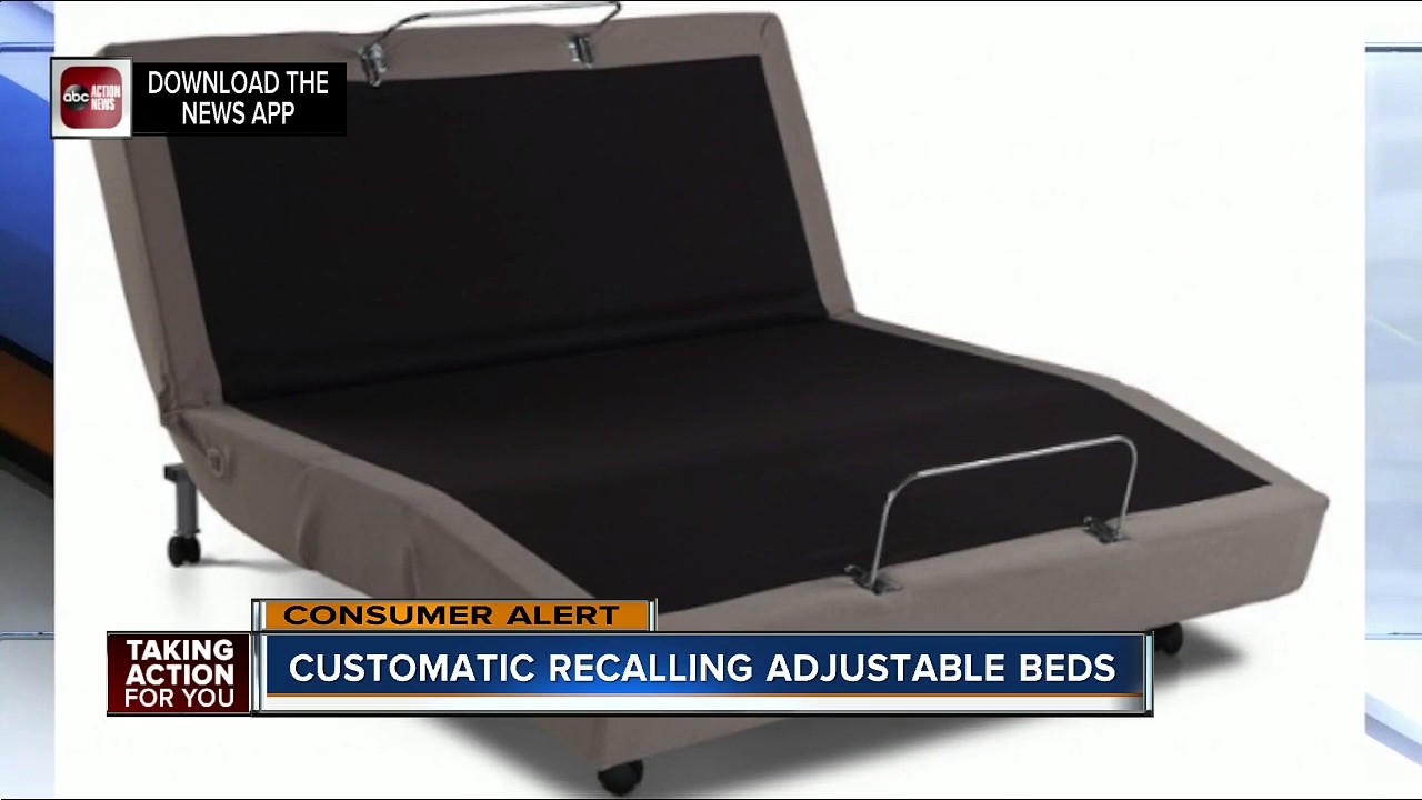Customatic recalls adjustable bed bases for shock hazard - YouTube