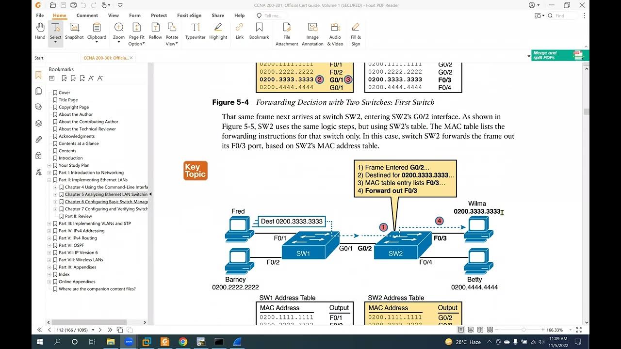 CCNA 200-301 Class4 2022-11-05[Chapter 5: Analyzing Ethernet LAN Switching] - YouTube