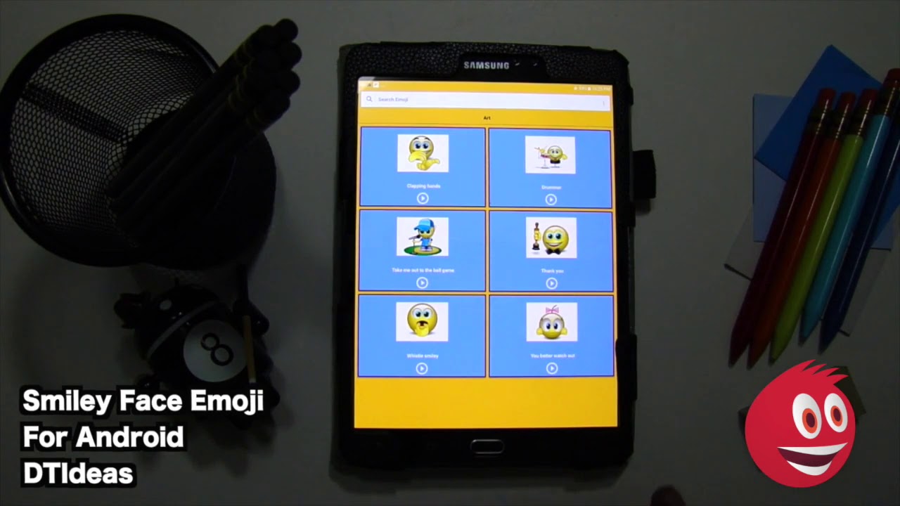 Smiley Face Emoji Android App Review | GiveMeApps - YouTube
