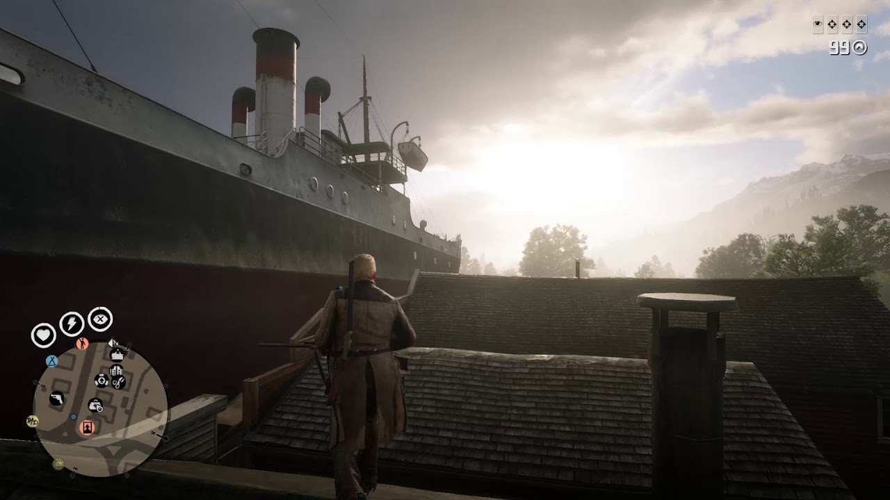 RDR2 Ship in Valentine. Did they want it painted, I was looking for ...