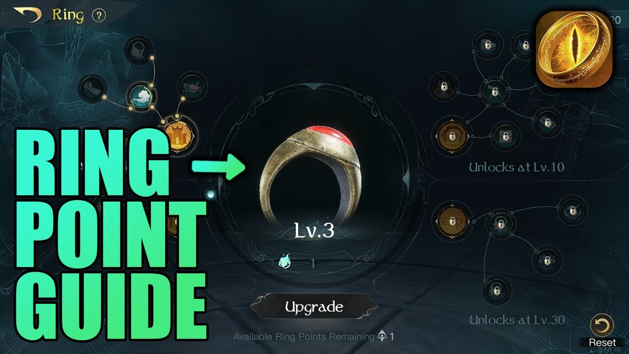 How To Skill Your Ring [Ring Point Guide] - Lotr: Rise to War - YouTube