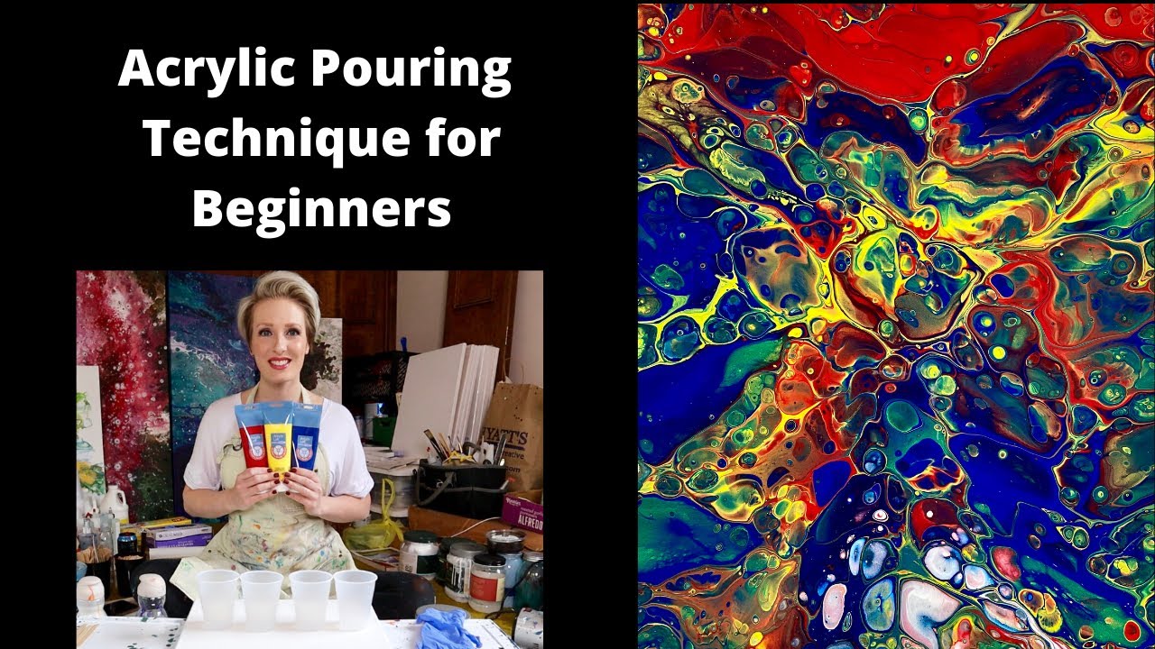 Acrylic Pouring Technique for Beginners - Flip Cup Dirty Pour Tutorial ...