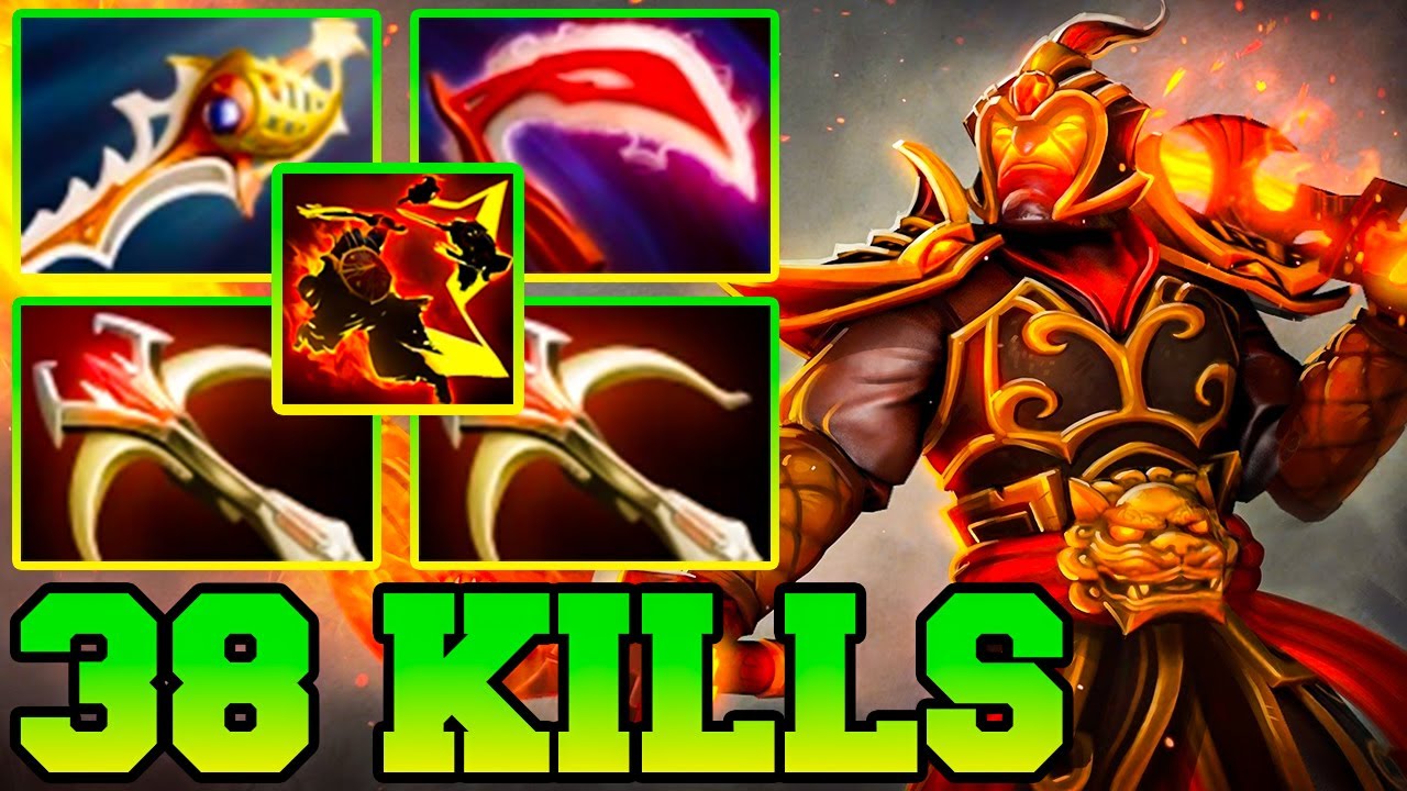 2 Deadalus + Divine Rapier = 38 Kills & Rampage !! Ember Spirit Dota 2 ...