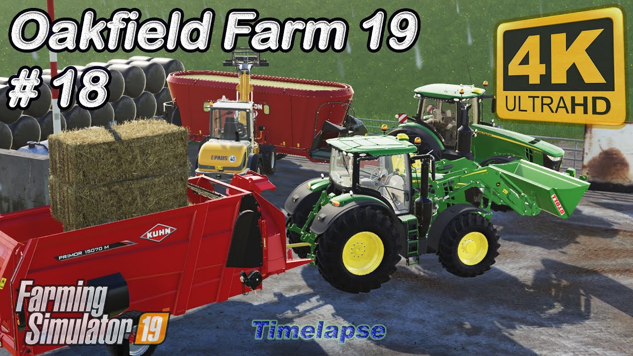 Taking care of animals | Oakfield Farm 19 | FS19 TimeLapse #18 | 4K ...