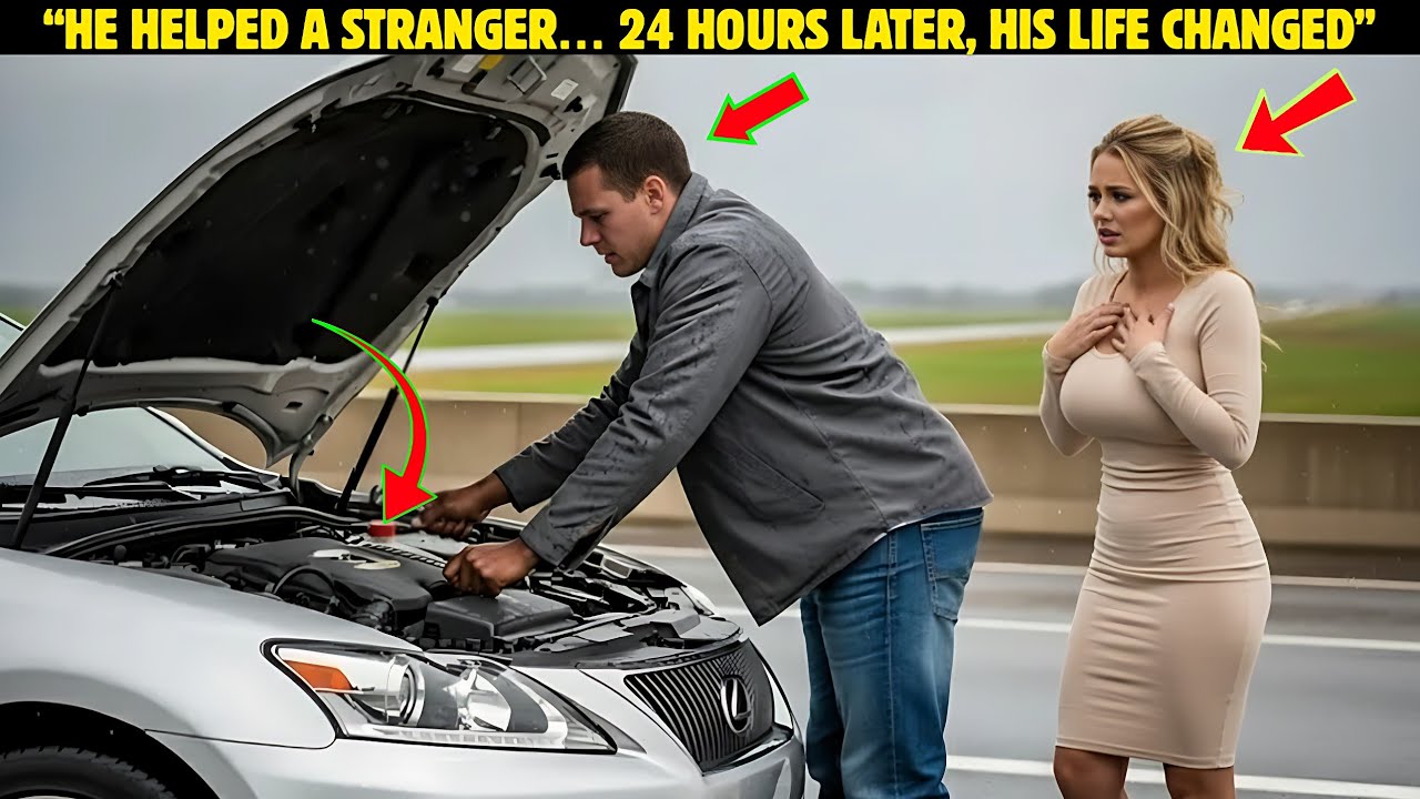 Poor Single Dad Helped a Stranger on the Road — 24 Hours Later, What ...