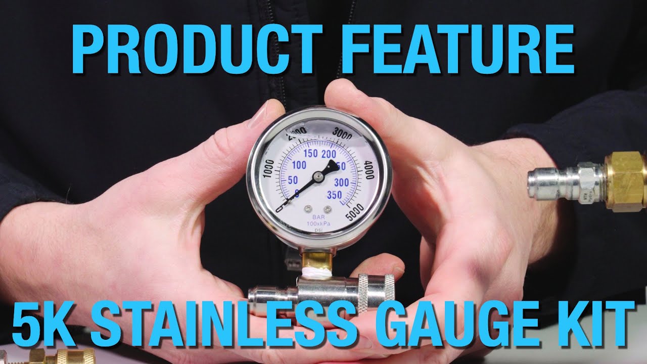 Product Feature - The 5k Stainless Steel Gauge Kit - YouTube