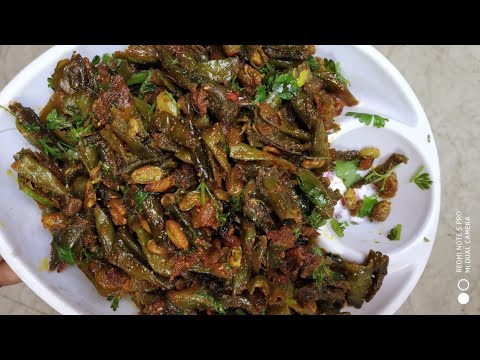 చిక్కడుకాయ ఫ్రై how to make chikkudukaya fry broad beans fry - YouTube