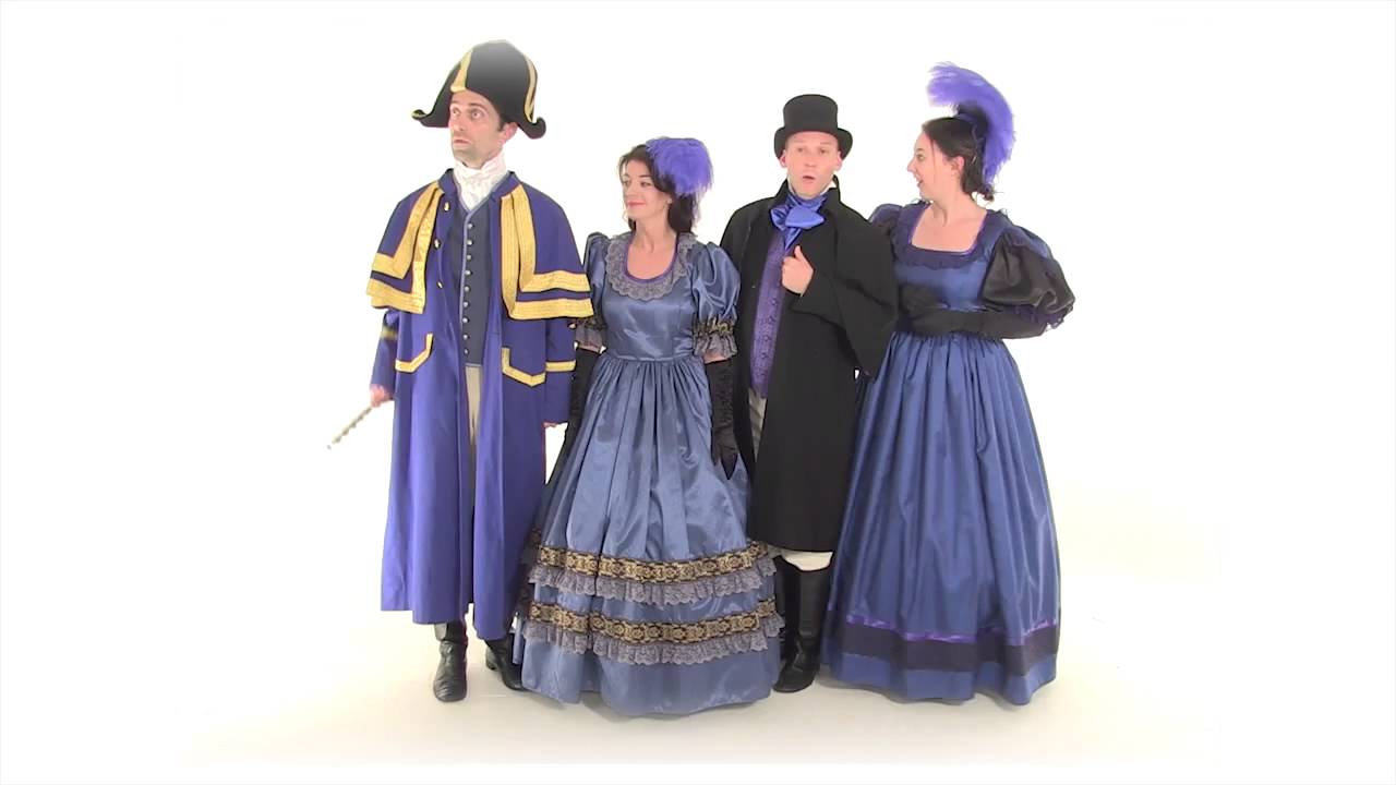 A Christmas Carol in Dickens' style costume - YouTube
