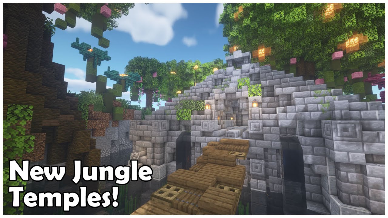 Upgraded Minecraft Jungle Temples! (Beat Synced Timelapse) - YouTube