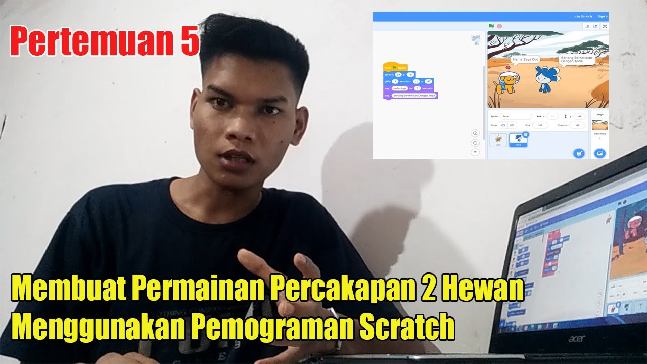 Membuat Permainan Percakapan 2 Hewan dengan Pemrograman Scratch ...