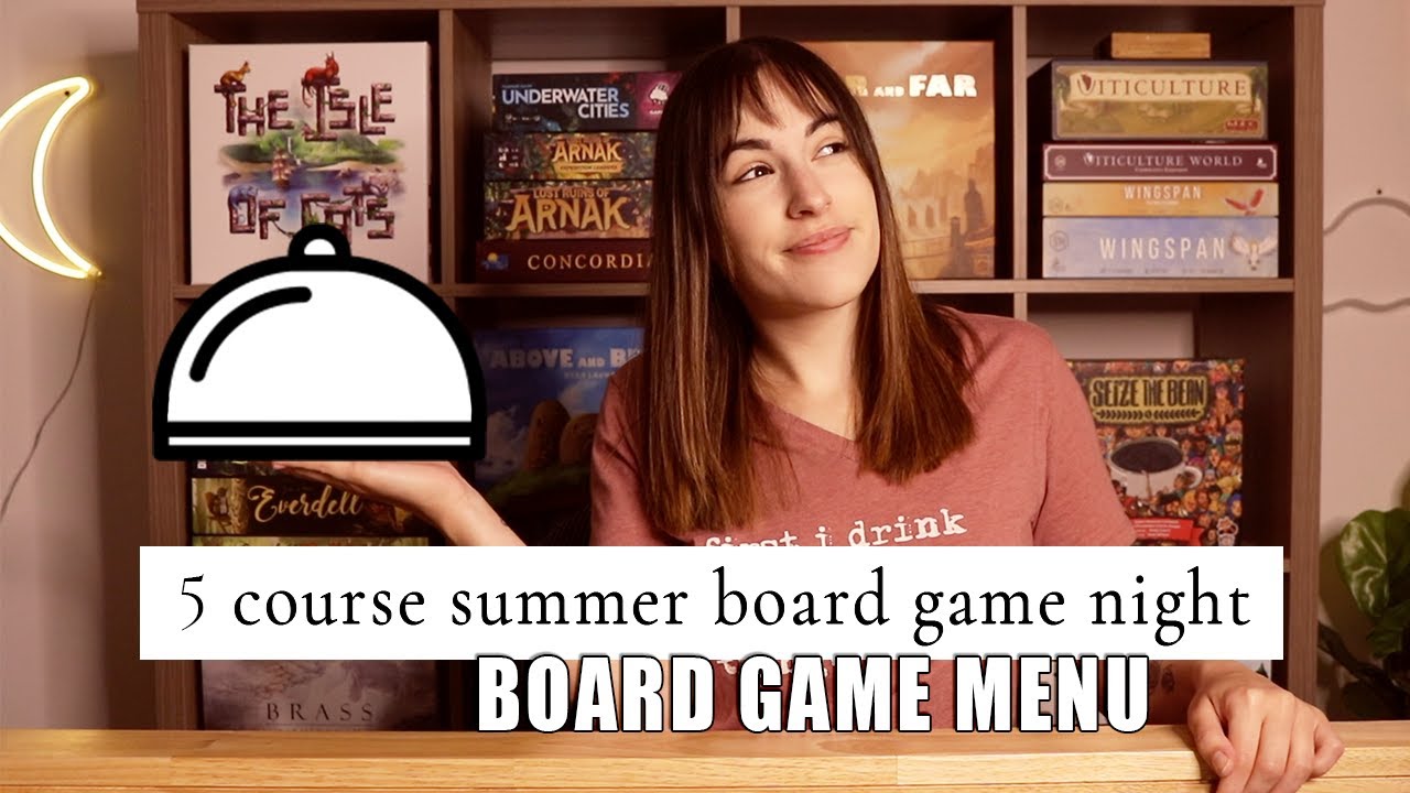 5 COURSE SUMMER BOARD GAME NIGHT! | Board Game Menu - YouTube