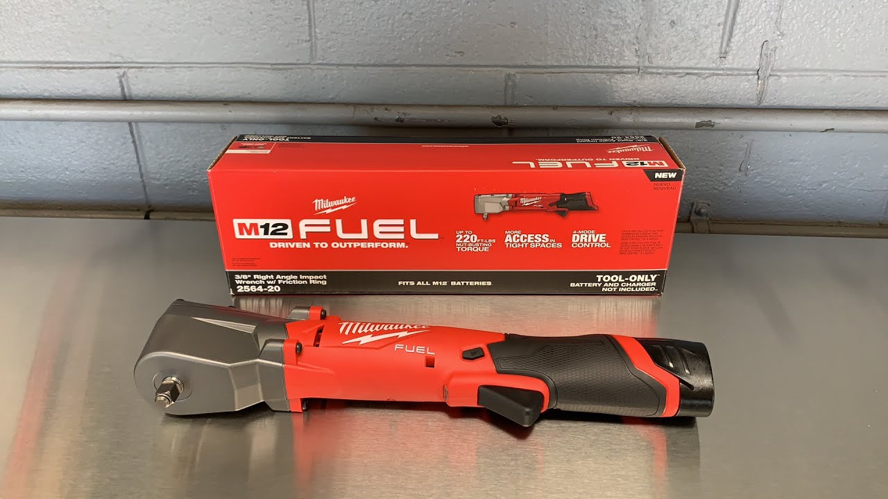 New Milwaukee 3/8 Angle Impact Wrench - YouTube