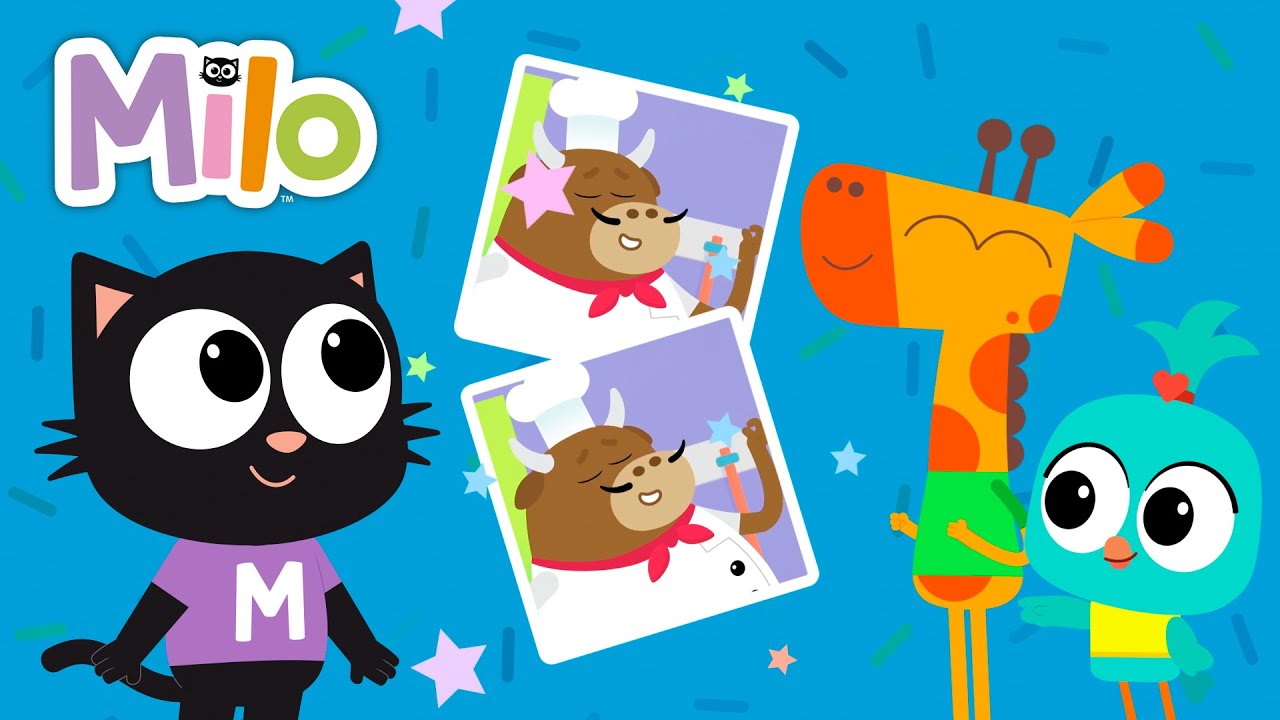 Have fun with Milo the Chef and his Memory Game! 👨🏻‍🍳🍕 | Milo, The Cat ...