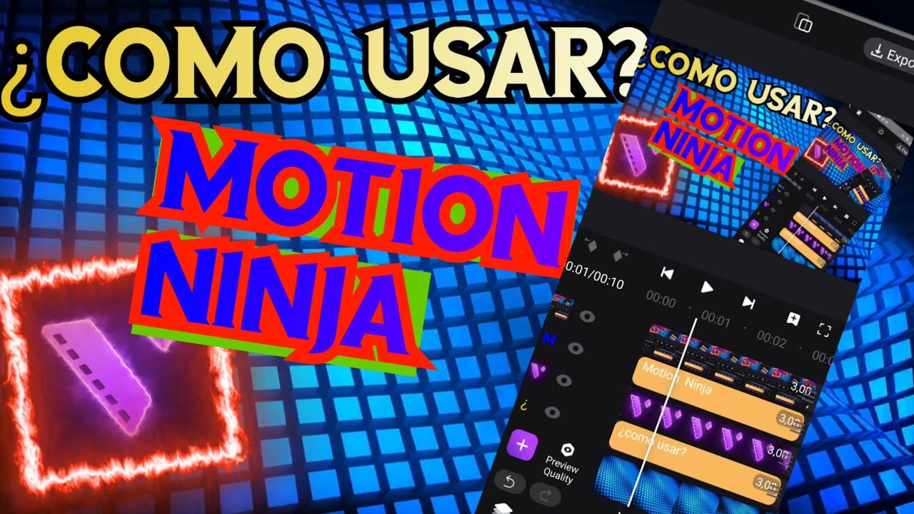 Cómo usar MITION NINJA / Como editar con Motion Ninja / editor de ...