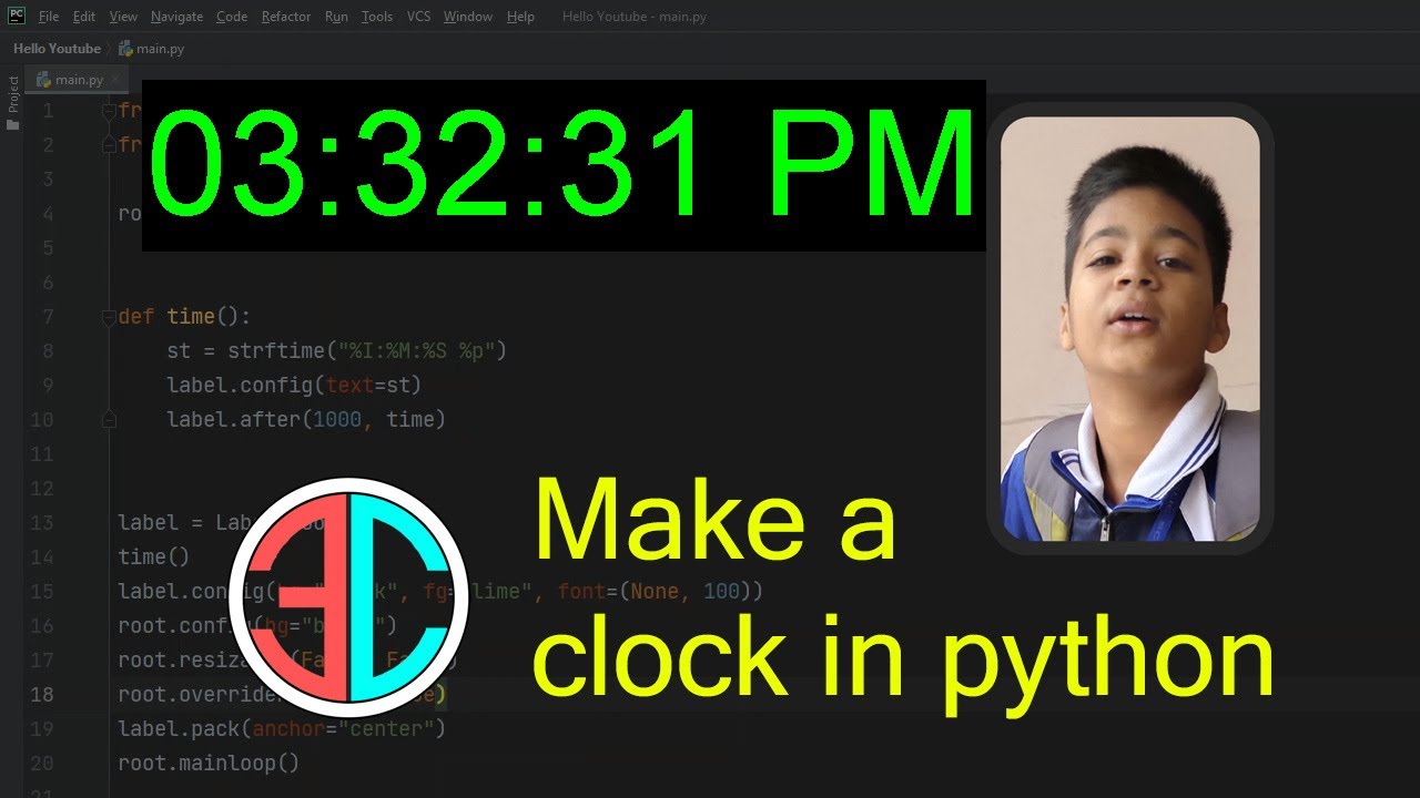 Make A Clock In Python YouTube make-a-clock-in-python-youtube