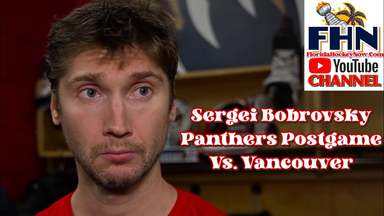 Sergei Bobrovsky, Florida Panthers Postgame After OT Loss to the ...