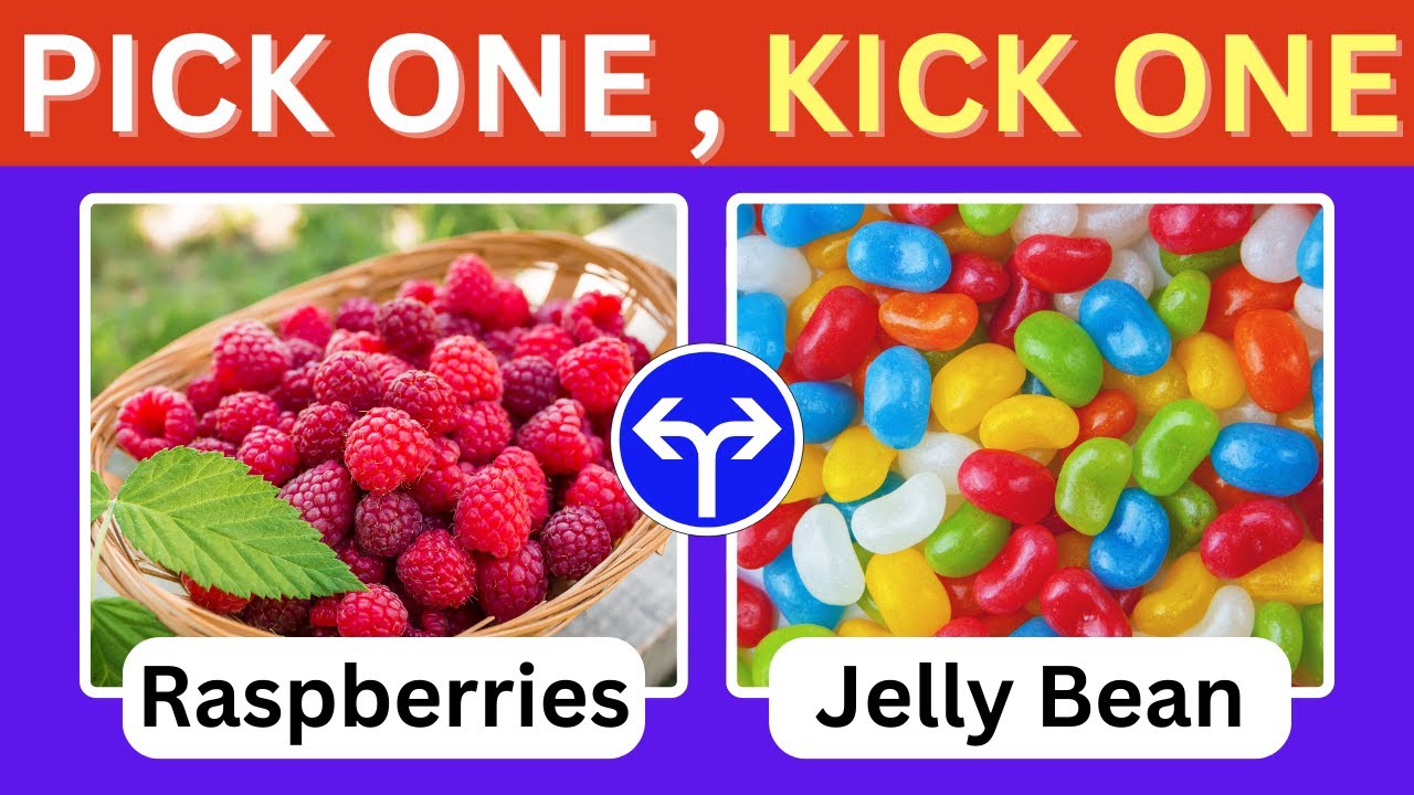 Pick One Kick One - JUNK FOOD vs HEALTHY FOOD 🍟🥗 | 55 Questions - YouTube