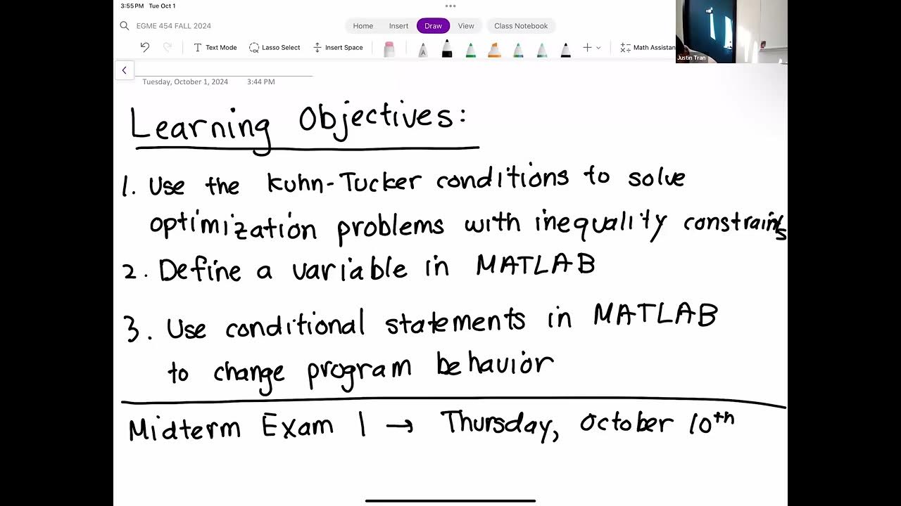 EGME 454 FALL 2024 Week 6 Lecture 1 - YouTube