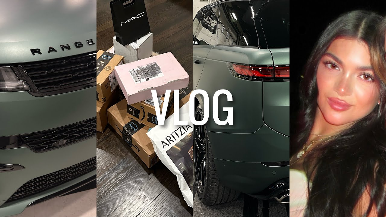 VLOG: Range Rover Sport 2023 car tour, skincare + unboxing haul - YouTube