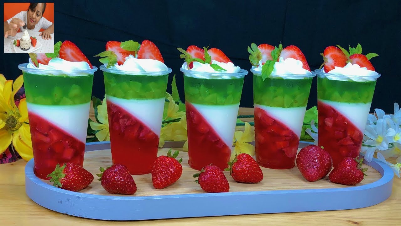 POSTRE FÁCIL EN CAPAS Y FRUTAS - Receta Deliciosa para FIESTAS y ...