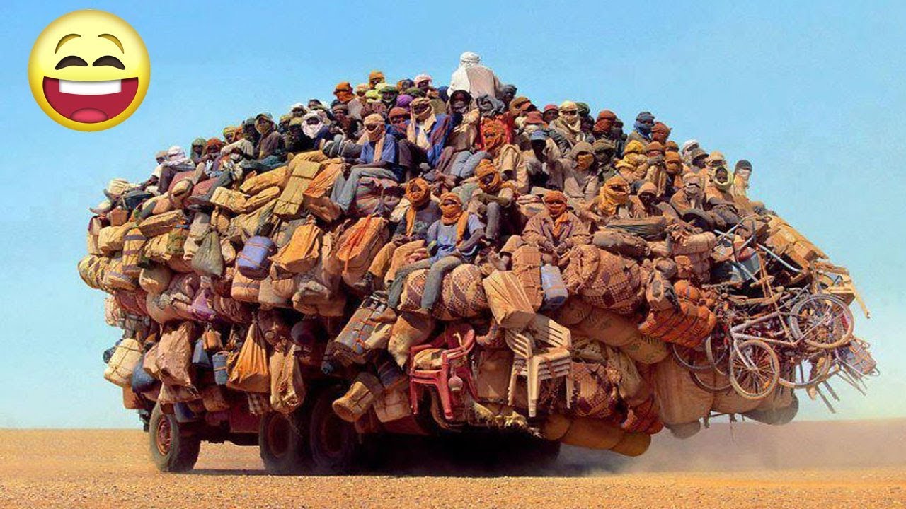 Funny Pics || 10+ Of The Most Overloaded Vehicles Ever - YouTube