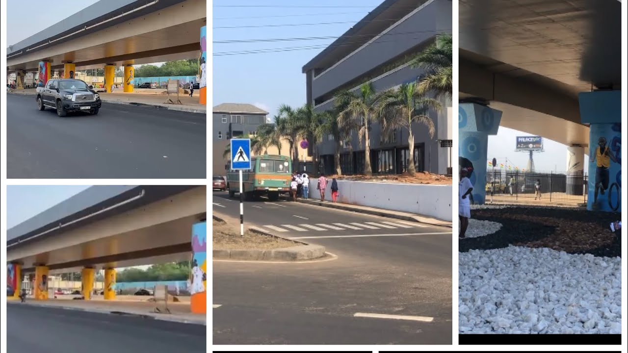 Prez Akuffo Addo commissioned Flower Pot interchange - YouTube