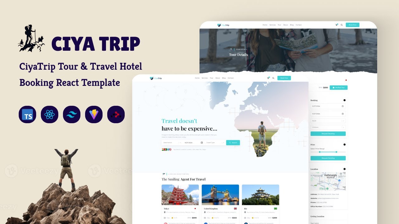Build & Deploy a Fully Responsive Hotel Booking Website | React JS and Tailwind CSS for ...