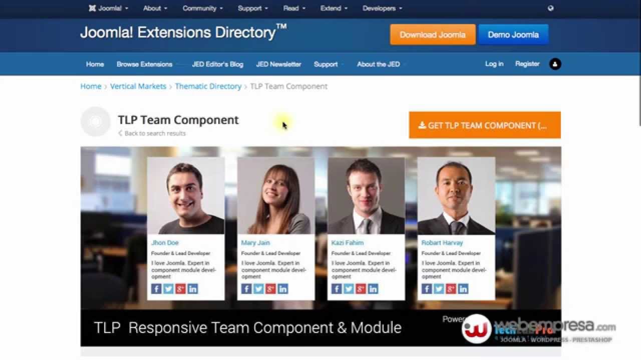 Instala un módulo de Equipo de Trabajo en Joomla 3.4 - YouTube