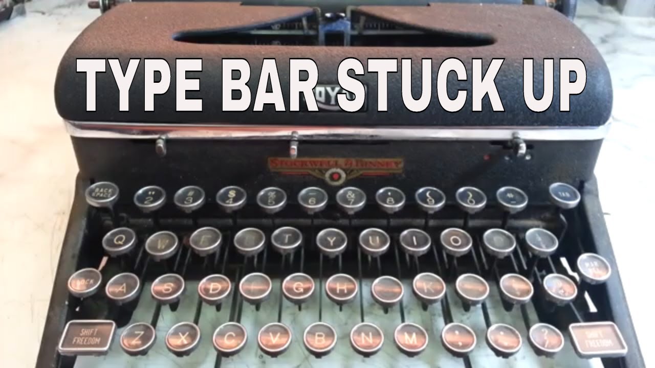 Royal Typewriter Type Bar Sticking Up, Link Bent, Repaired Formed and ...