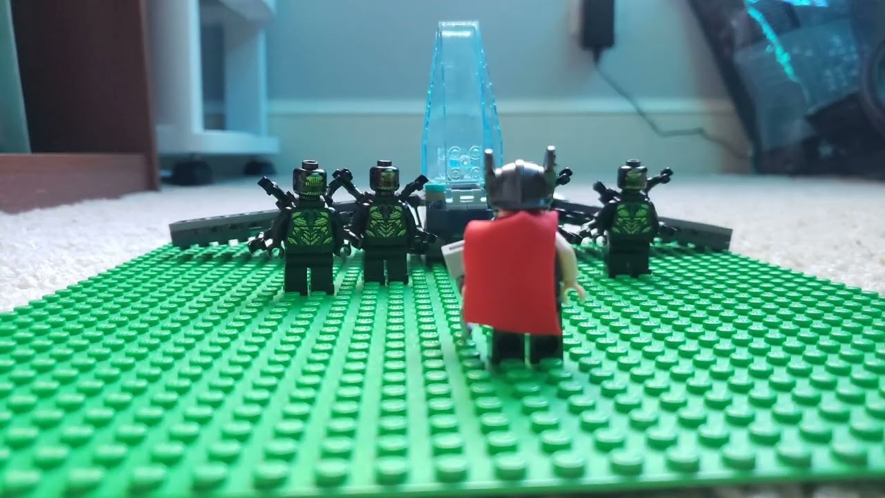 marvel lego stop motion battle - YouTube