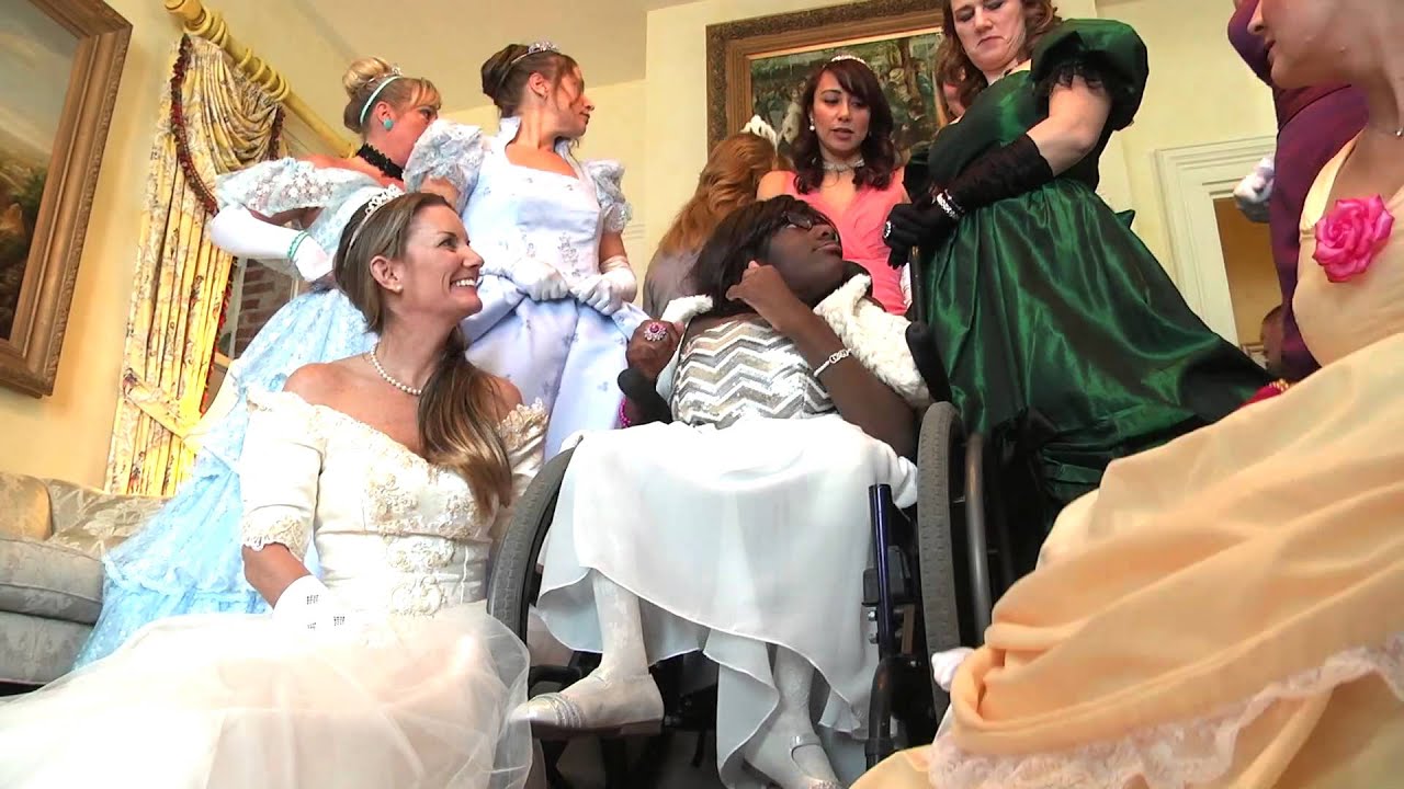 Princess for a day, a make a wish dream come true - YouTube