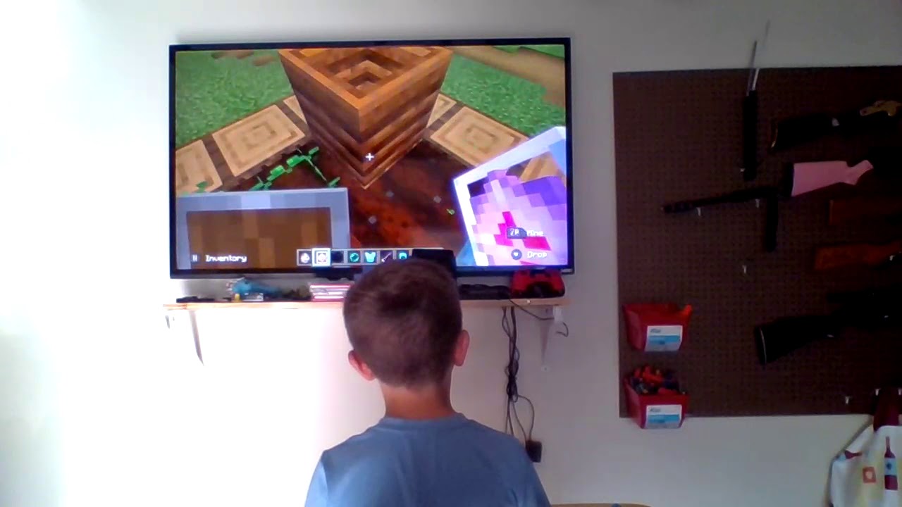 Minecraft play with Eli - YouTube
