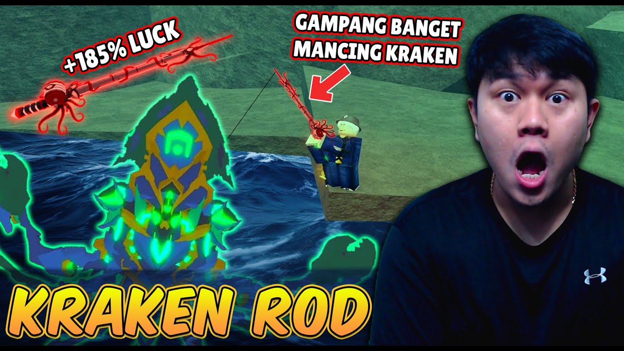 CARA CEPAT MENDAPATKAN KRAKEN ROD DAN MANCING KRAKEN DI FISCH ROBLOX ...