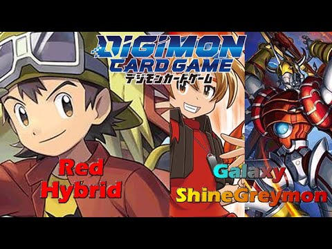 Digimon TCG - Red Hybrid vs Galaxy and ShineGreymon - YouTube