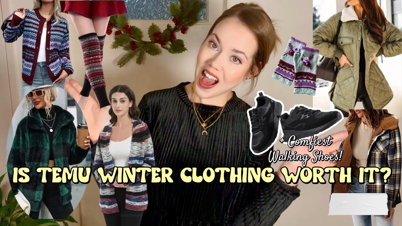 Trying Temu Winter Jackets, Knitwear & FitVille Walking Shoes | I can’t ...