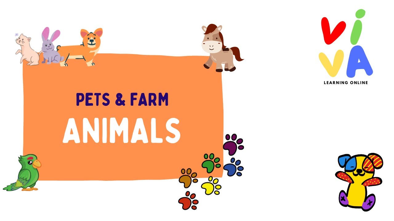 Learning the Pets & Farms Animals | Learning with associations from ...