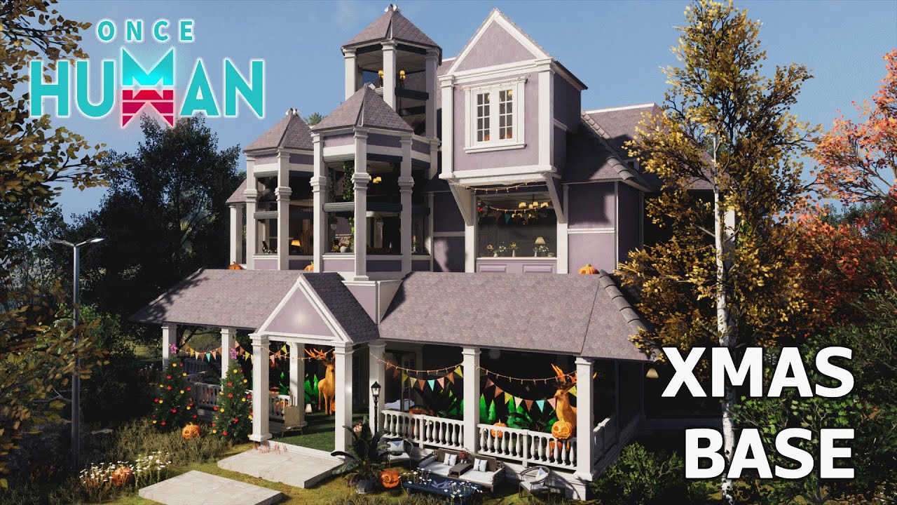 ONCE HUMAN BASE DESIGN | SHOWCASE COZY CHRISTMAS CABIN - YouTube