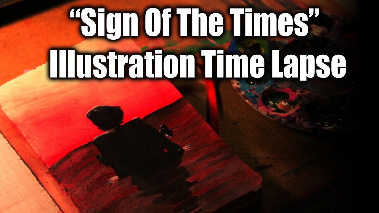 "Sign Of The Times" Illustration Time Lapse - YouTube
