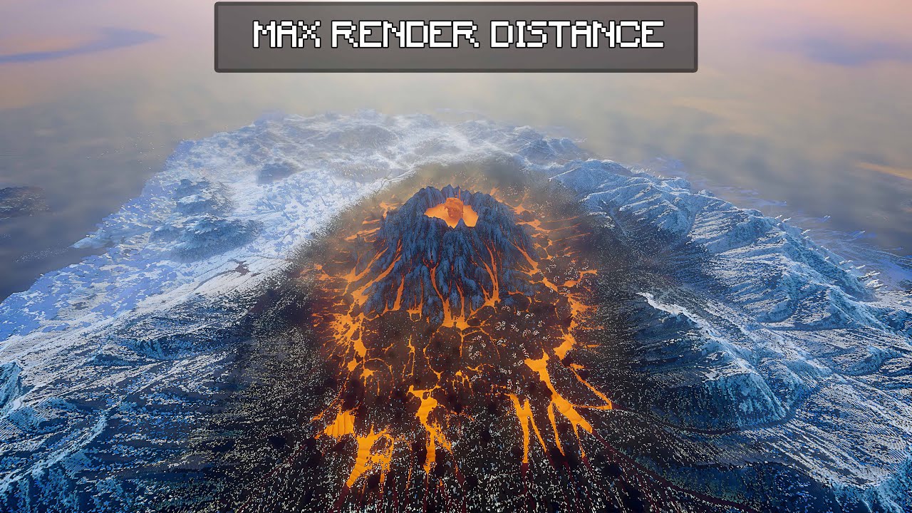 Exploring INSANE Minecraft Volcanoes | Distant Horizons + Bliss Shaders ...