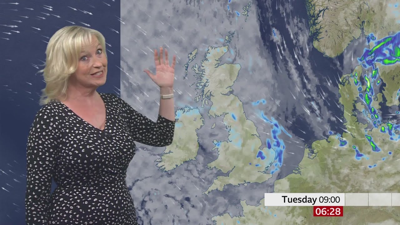Carol Kirkwood - BBC Breakfast Weather 16/08/2021 - HD - YouTube