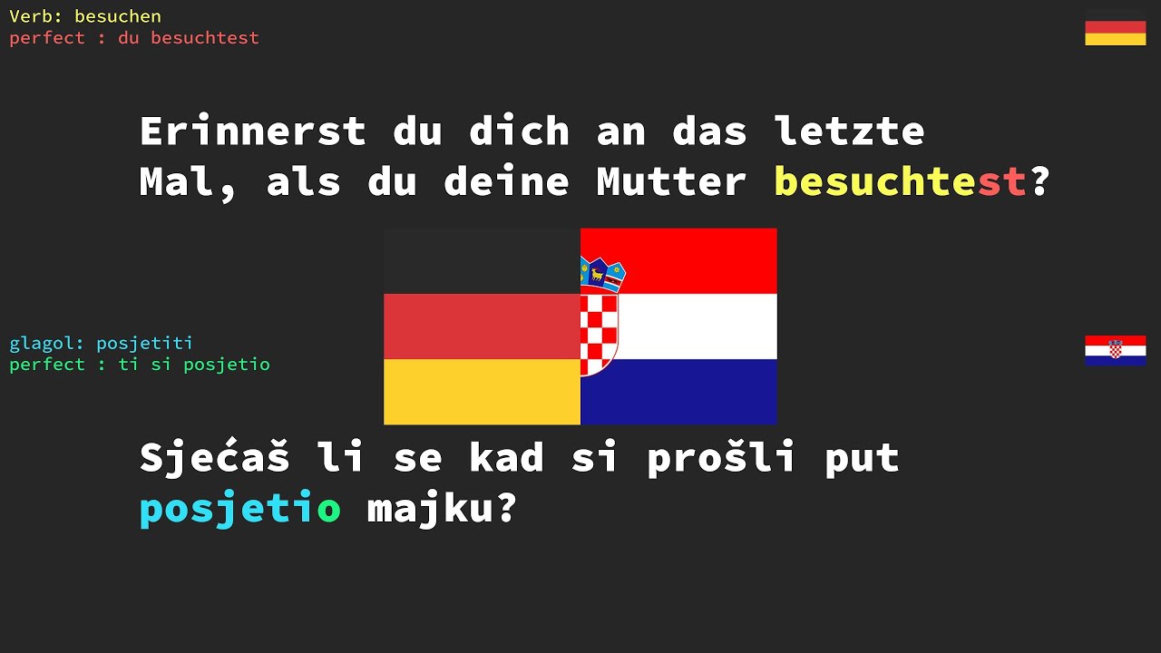 Kroatisch Lernen - A1.6 - YouTube