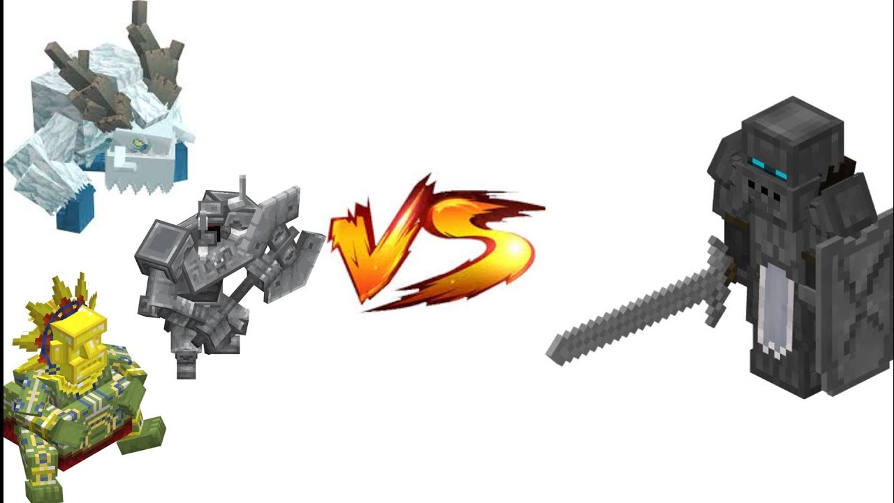 Iron vanguard (azton's vanilla fantasy) vs mowzies mobs | Bedrock mob ...