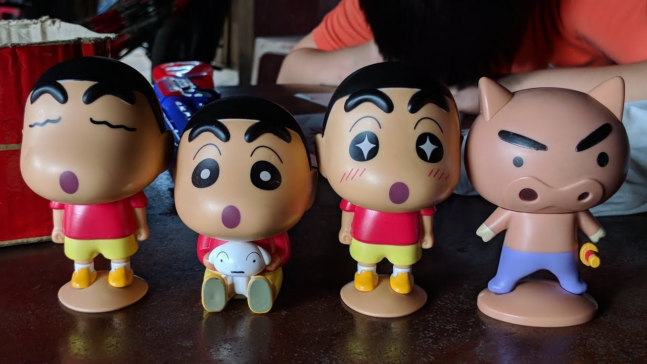 Review đồ chơi mô hình trứng gacha gacha shin chan | cậu bé bút chì ...
