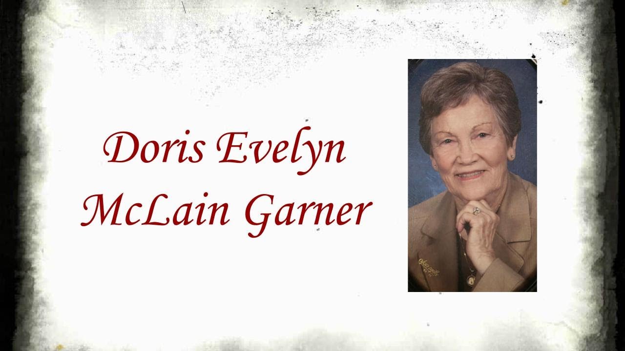 Doris Evelyn McLain Garner Funeral Service - YouTube